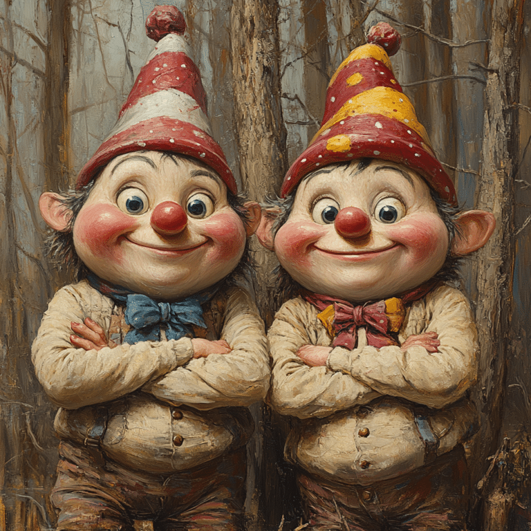 Tweedle Dee And Tweedle Dum Fascinate With Their Quirky Charm