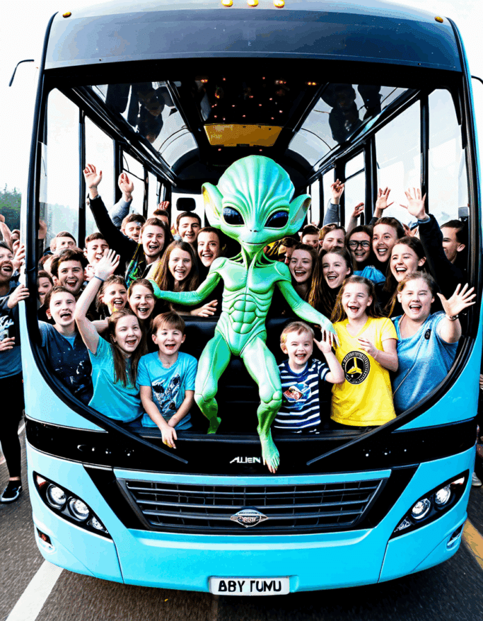 Baby Alien Fan Bus Video Captivates Millions With Fun