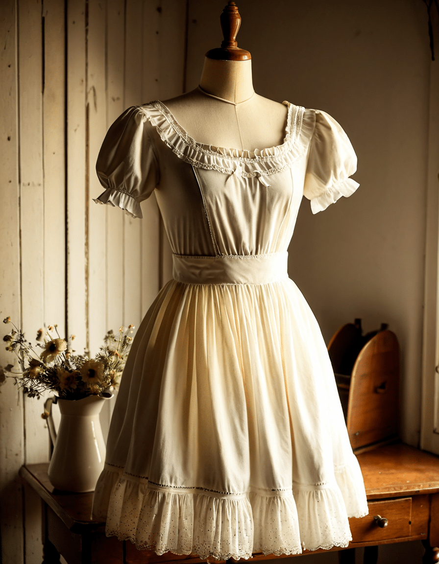 Milk Maid Dress That Captivates With Timeless Charm